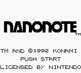 Download Nanonote (Game Boy)| Emulator games EmuBox