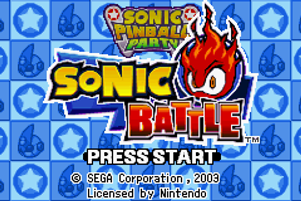 2 Games in 1 : Sonic Battle + Sonic Pinball Party (Game Boy Advance ...