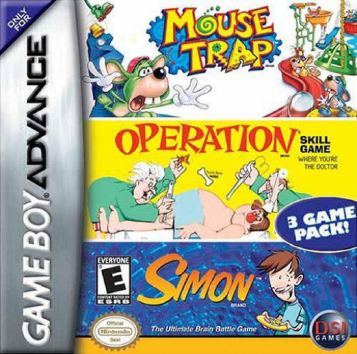 ダウンロード 3 Game Pack! : Mouse Trap + Simon + Operation (Game Boy Advance ...